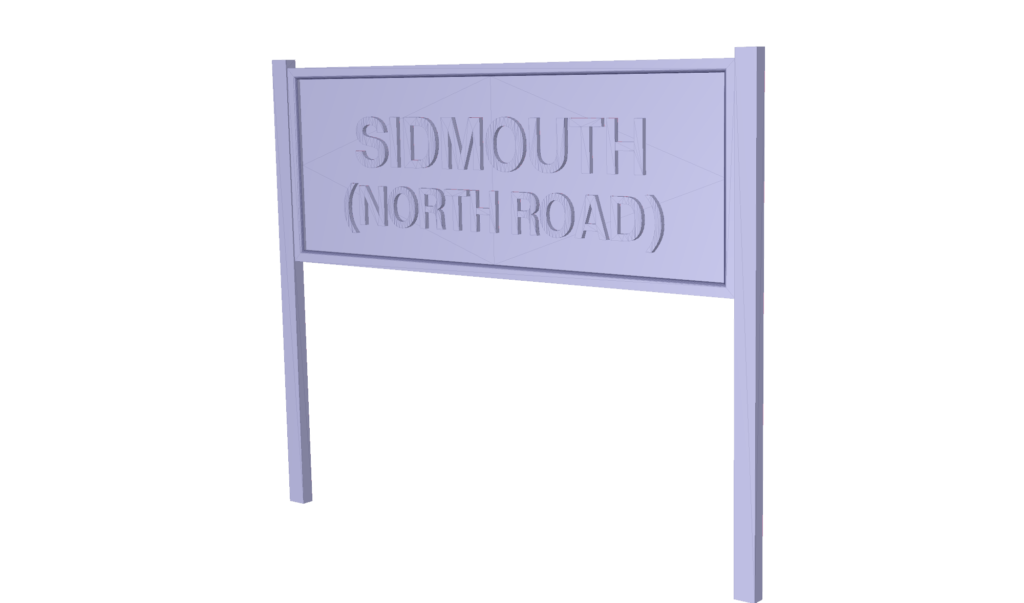 All station sign designs are now available with double or single sided ...