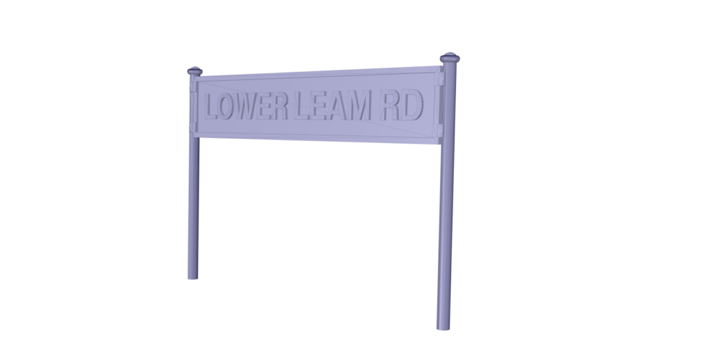 All station sign designs are now available with double or single sided ...