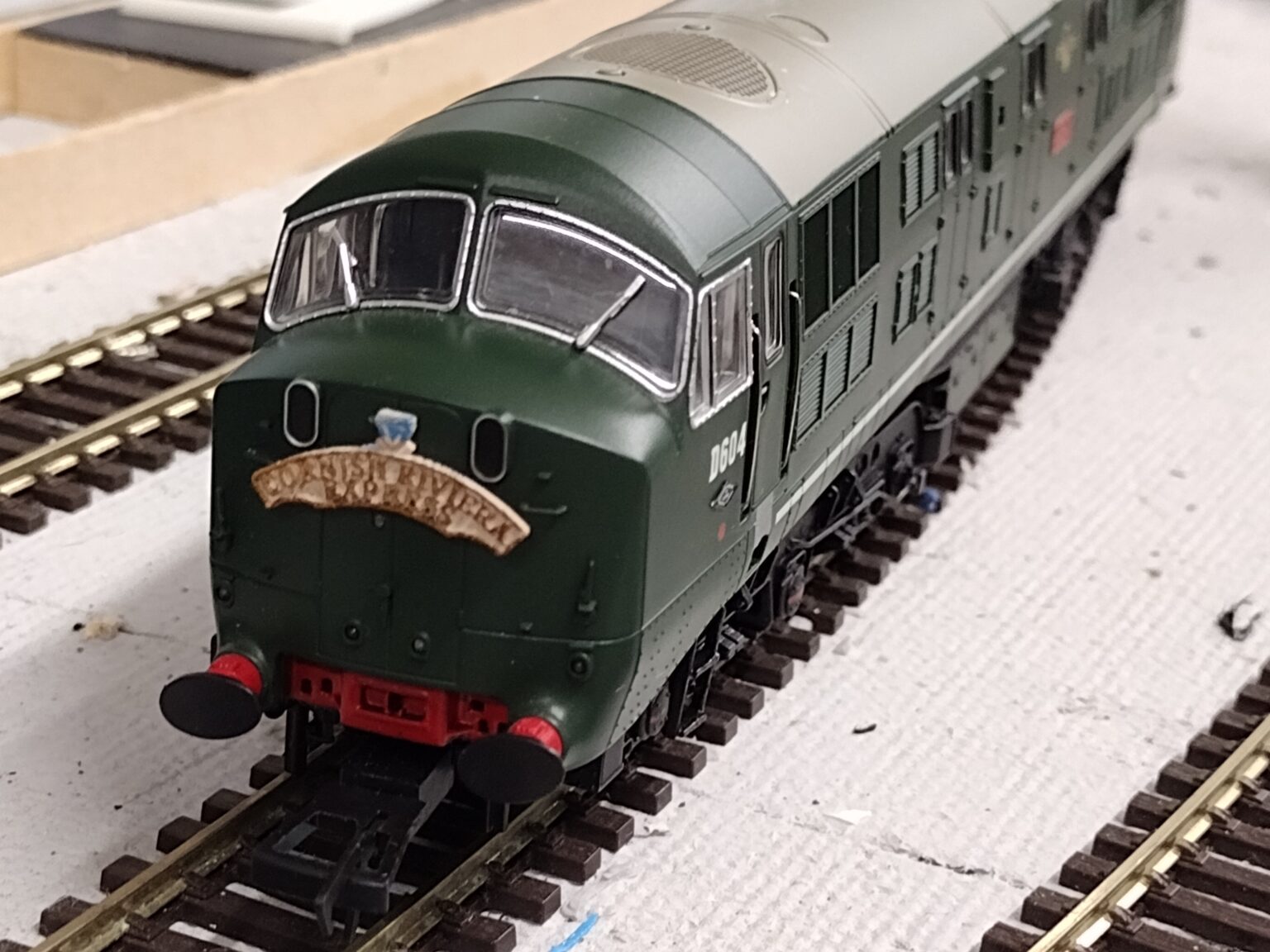 3D printed - "CORNISH RIVIERA EXPRESS" Headboard sign in 4mm scale ...